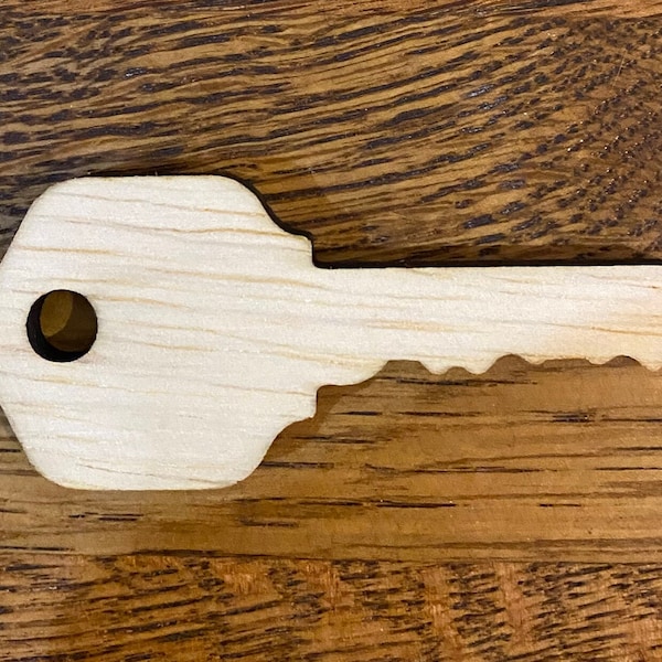 Wooden Skeleton Key - Etsy