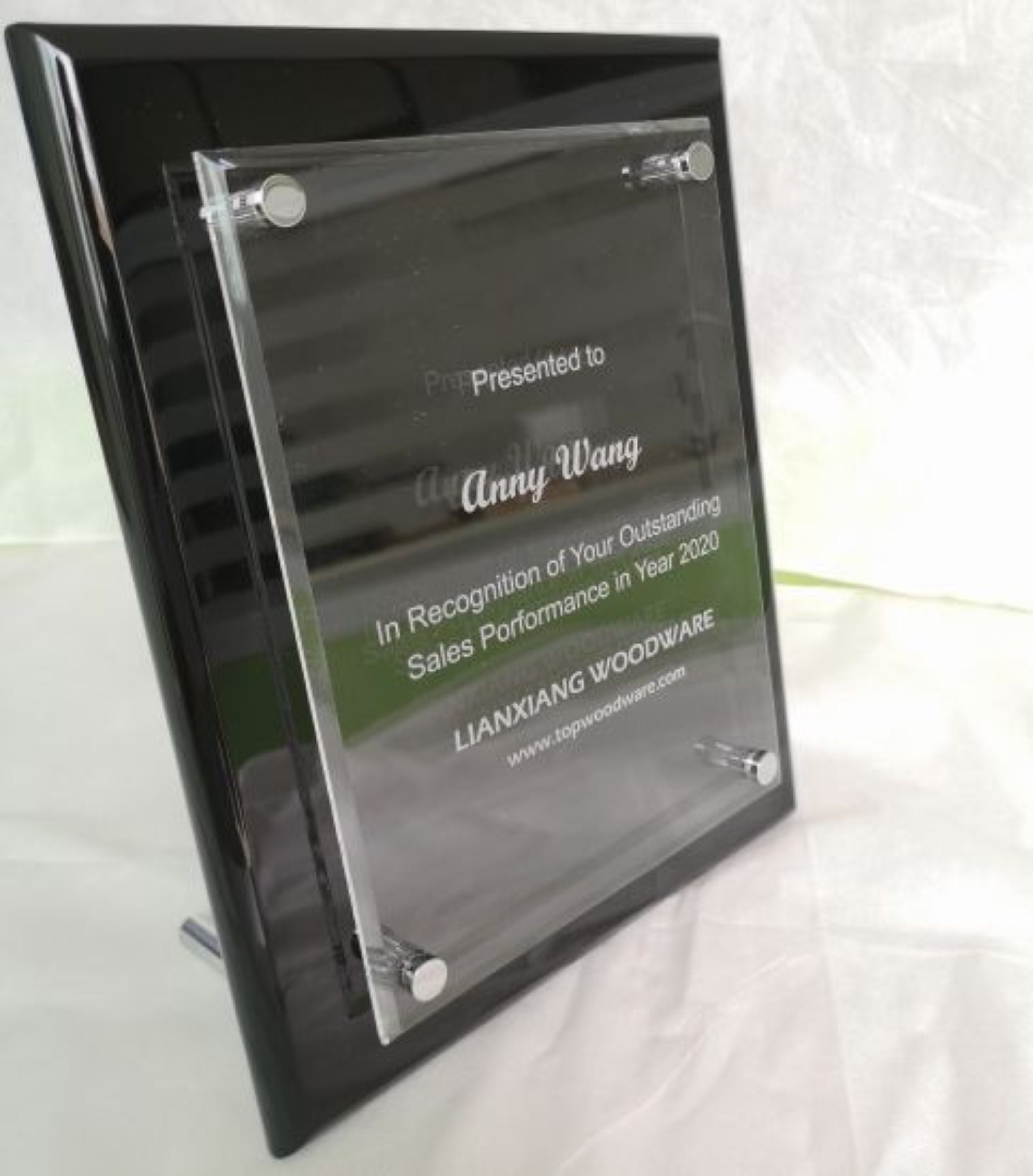 Floating Glass Plaque, Elegant Award, Prestigious Custom Award, Modern ...