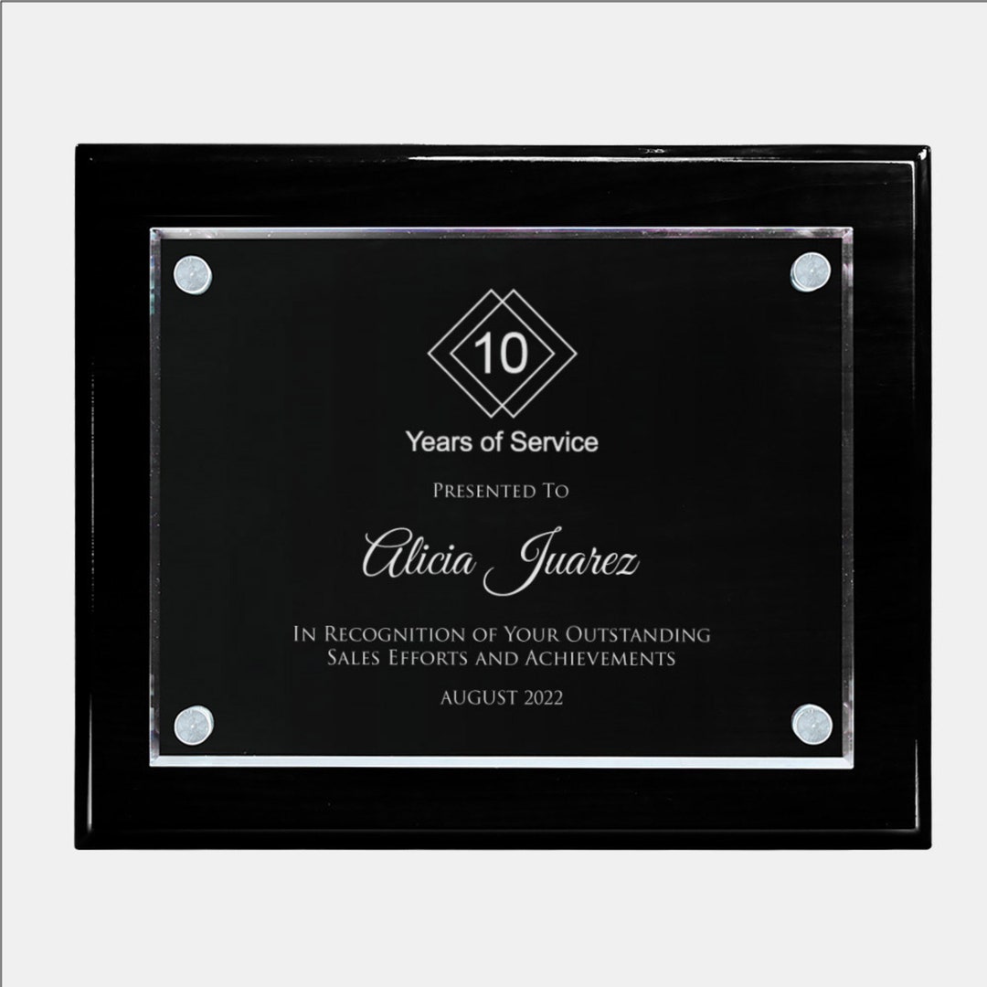 Floating Glass Plaque, Elegant Award, Prestigious Custom Award, Modern ...