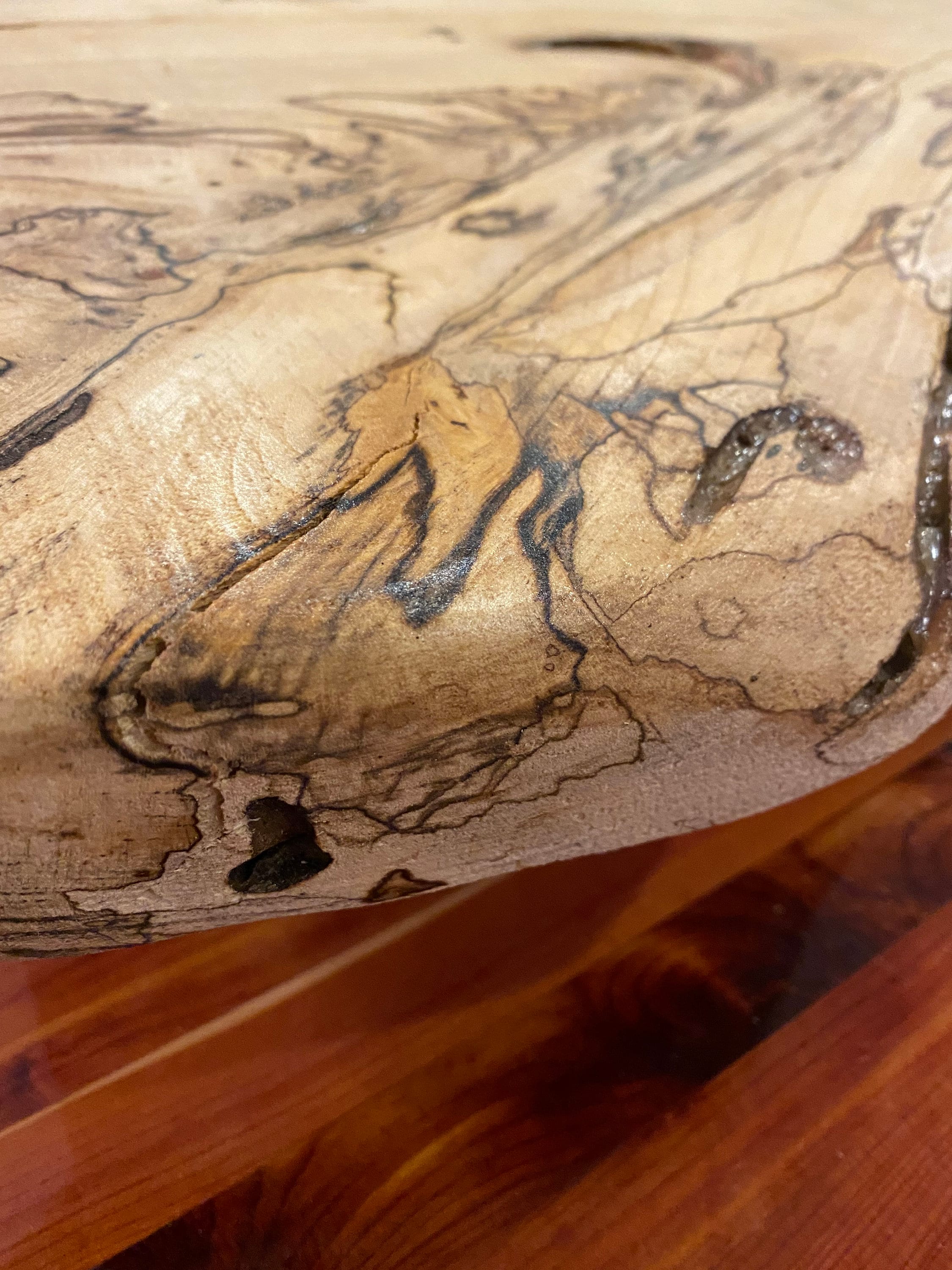 Hackberry Floating Shelf Floating Shelf Live Edge Wood Bark - Etsy