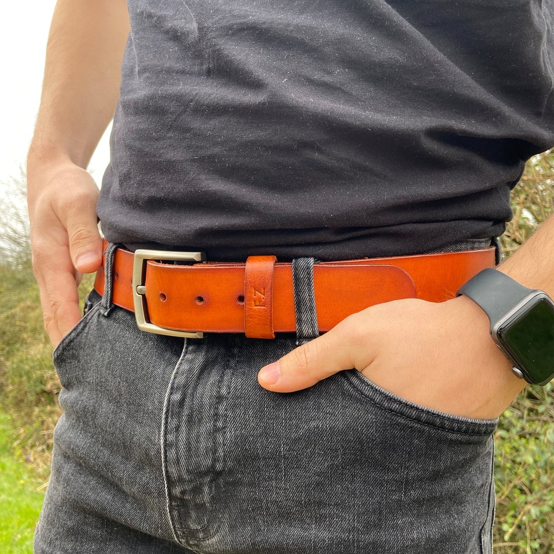 Handmade Personalised Men's Belt, Personalised Groomsman's Gift ...