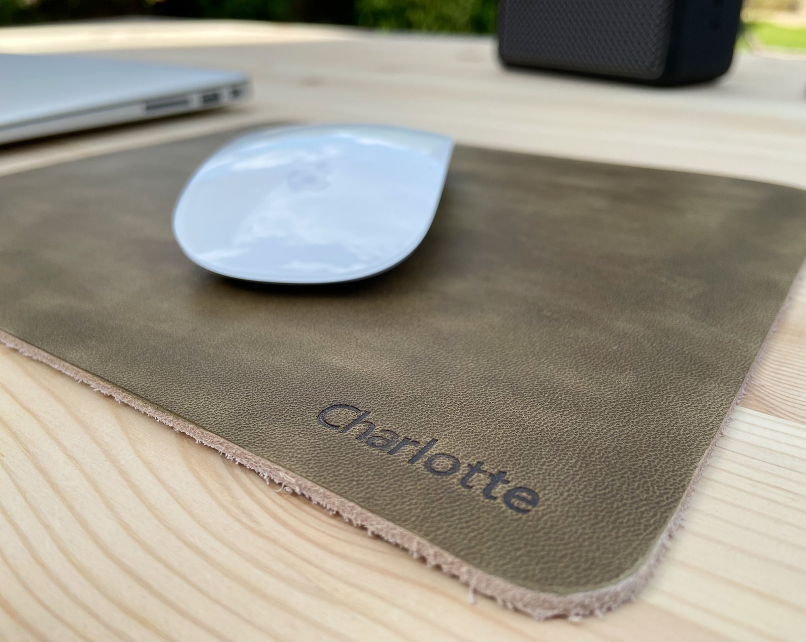 Natural Leather Custom Size Mousepad Leather Keyboard Mat | Etsy