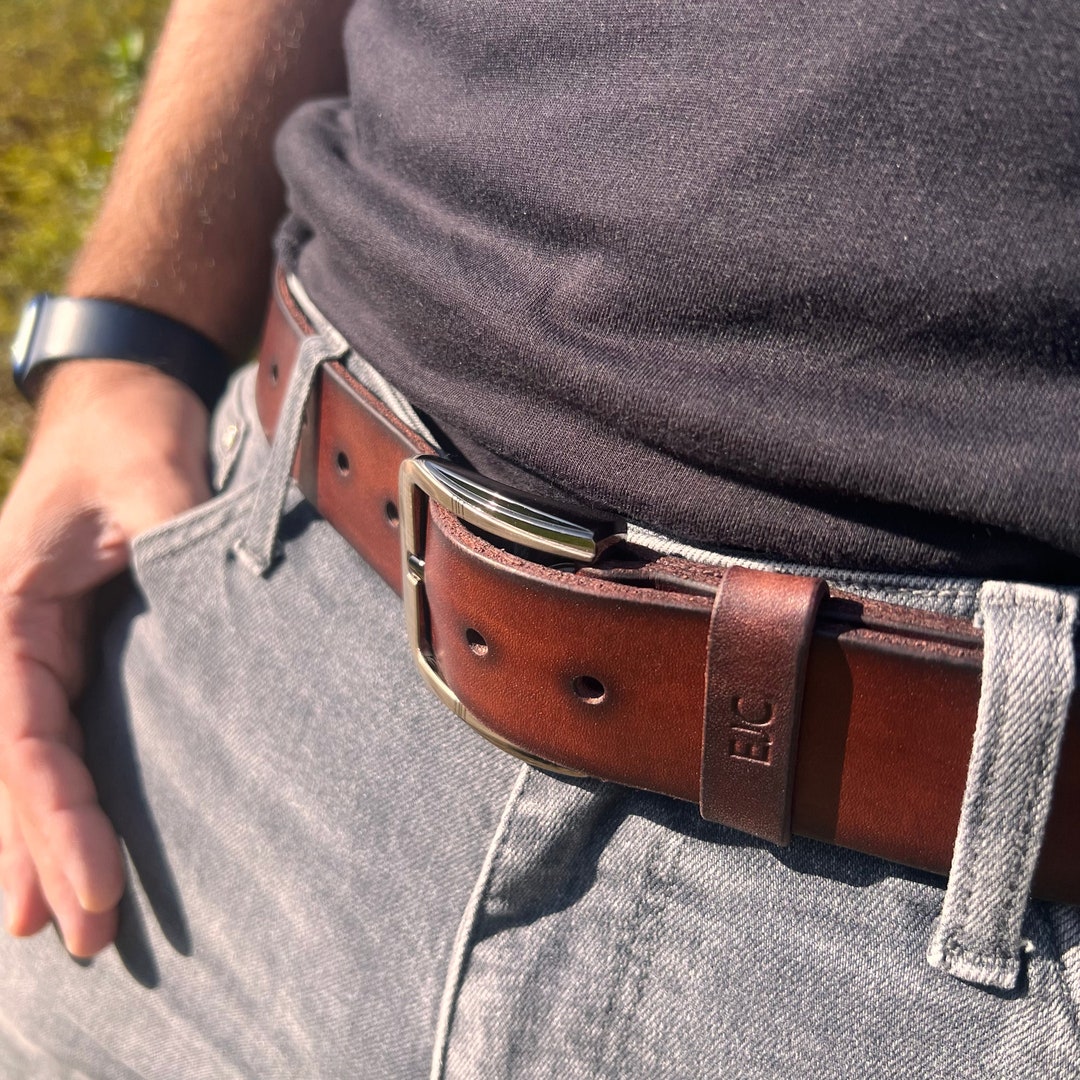Handmade Personalised Leather Belt - Gifts for Him - Wedding ...