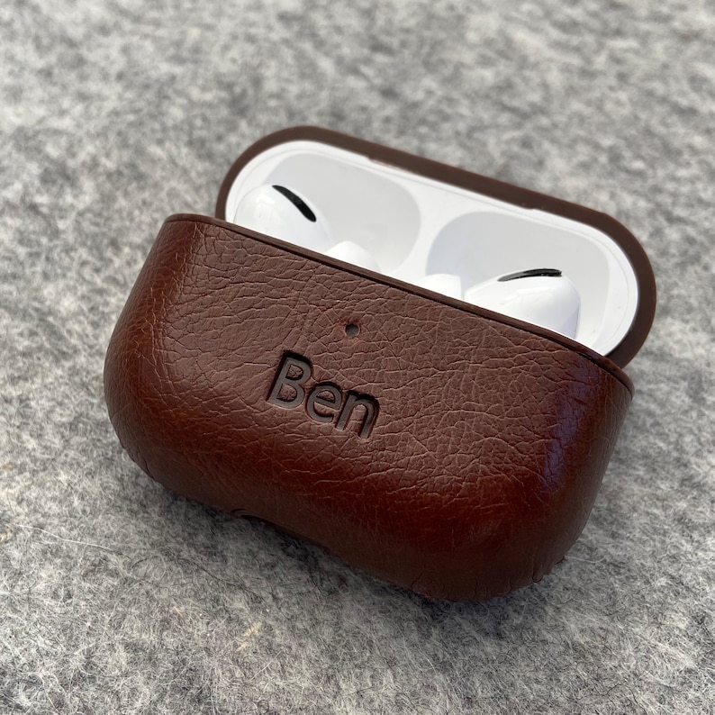 Personalised For Apple Airpod Pro Case Protective PU Leather | Etsy