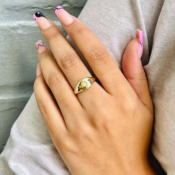 Vermeil Ring - Etsy