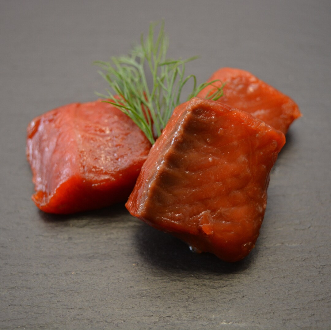 Wild Canadian Maple-flavored Smoked Sockeye Salmon Nuggets – Gourmet ...