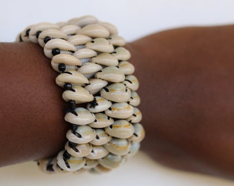 African Shell Bracelet - Etsy