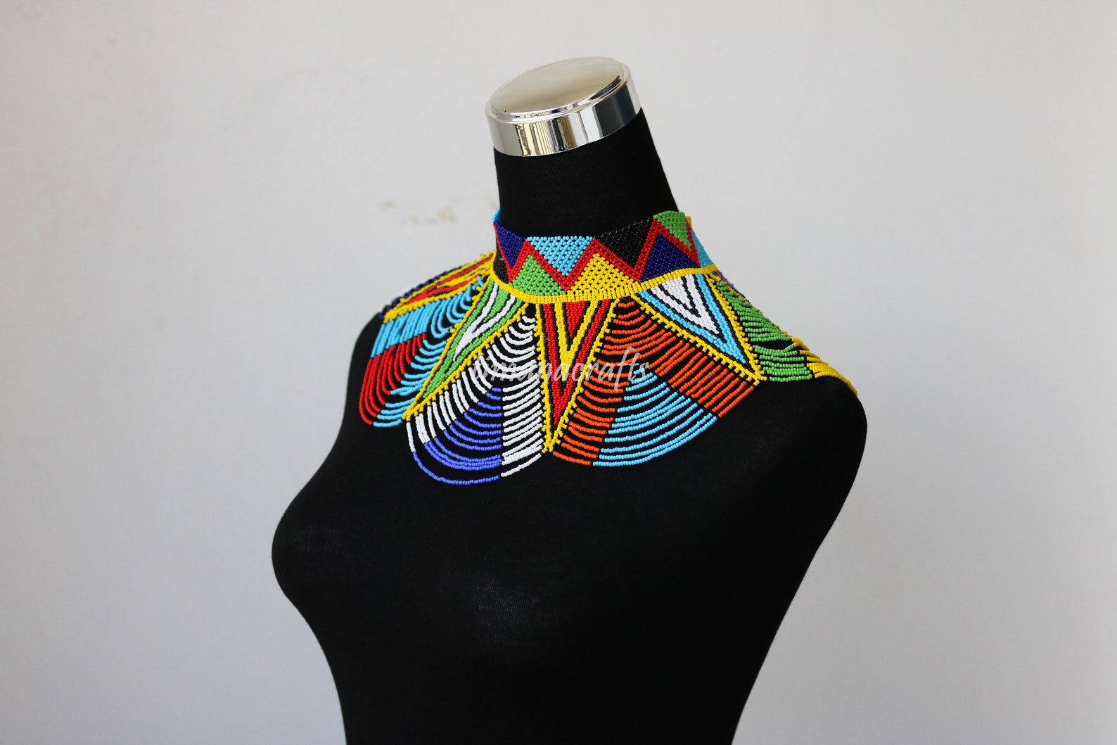 African Wedding Necklace Zulu Necklace Beaded Shawl - Etsy