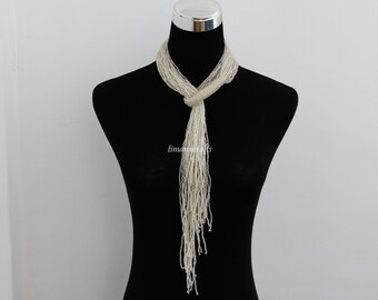 Solid Netted Beaded Scarf Pattern - Etsy