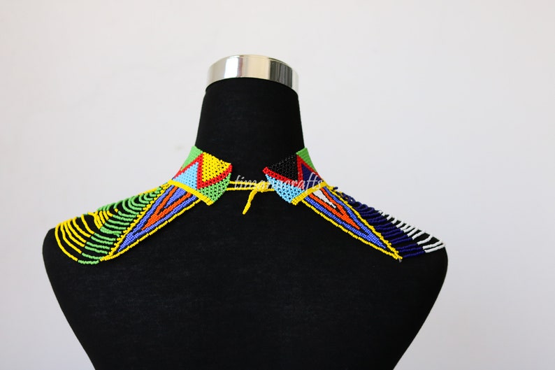 African Wedding Necklace Zulu Necklace Beaded Shawl - Etsy