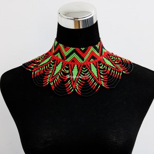 African Wedding Necklace Zulu Necklace Beaded Shawl - Etsy
