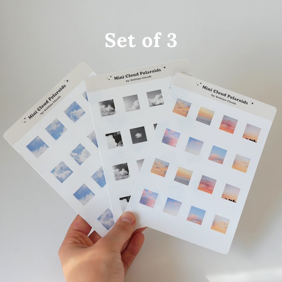 Stickers Paper Aesthetic stickers cloud stickers bullet journals Cloud ...