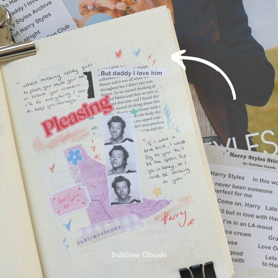 Harry Styles Writing In His Journal