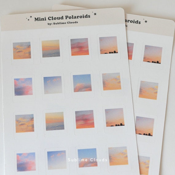 Stickers Paper Aesthetic stickers cloud stickers bullet journals Cloud ...