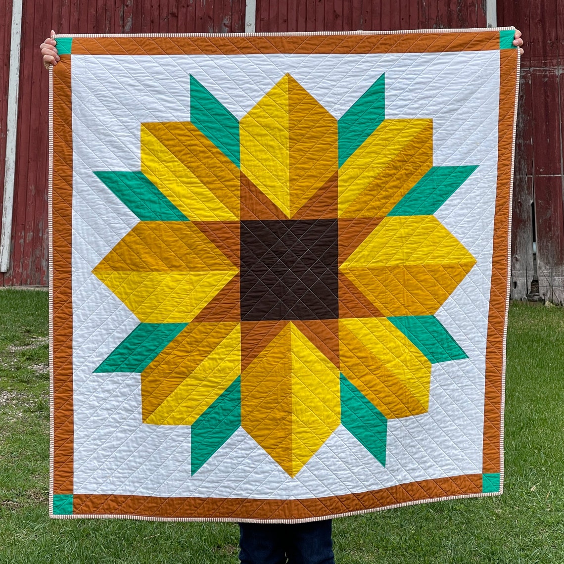 Scenic Road Sunflower Quilt Pattern PDF Digital Download - Etsy