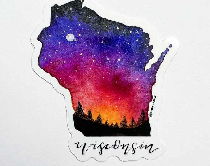 Wisconsin WI State Outline Vinyl Decal Sticker - Etsy