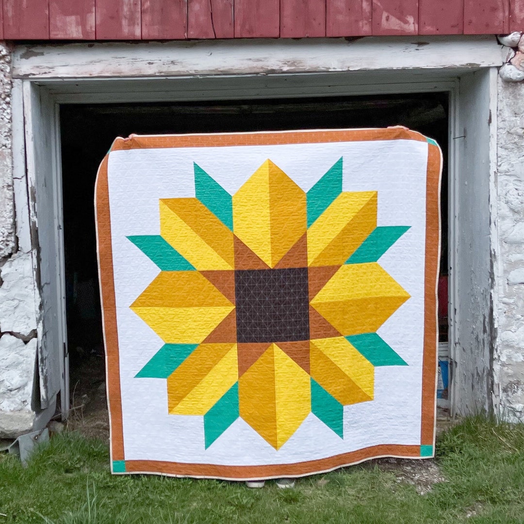 Scenic Road Sunflower Quilt Pattern PDF Digital Download - Etsy