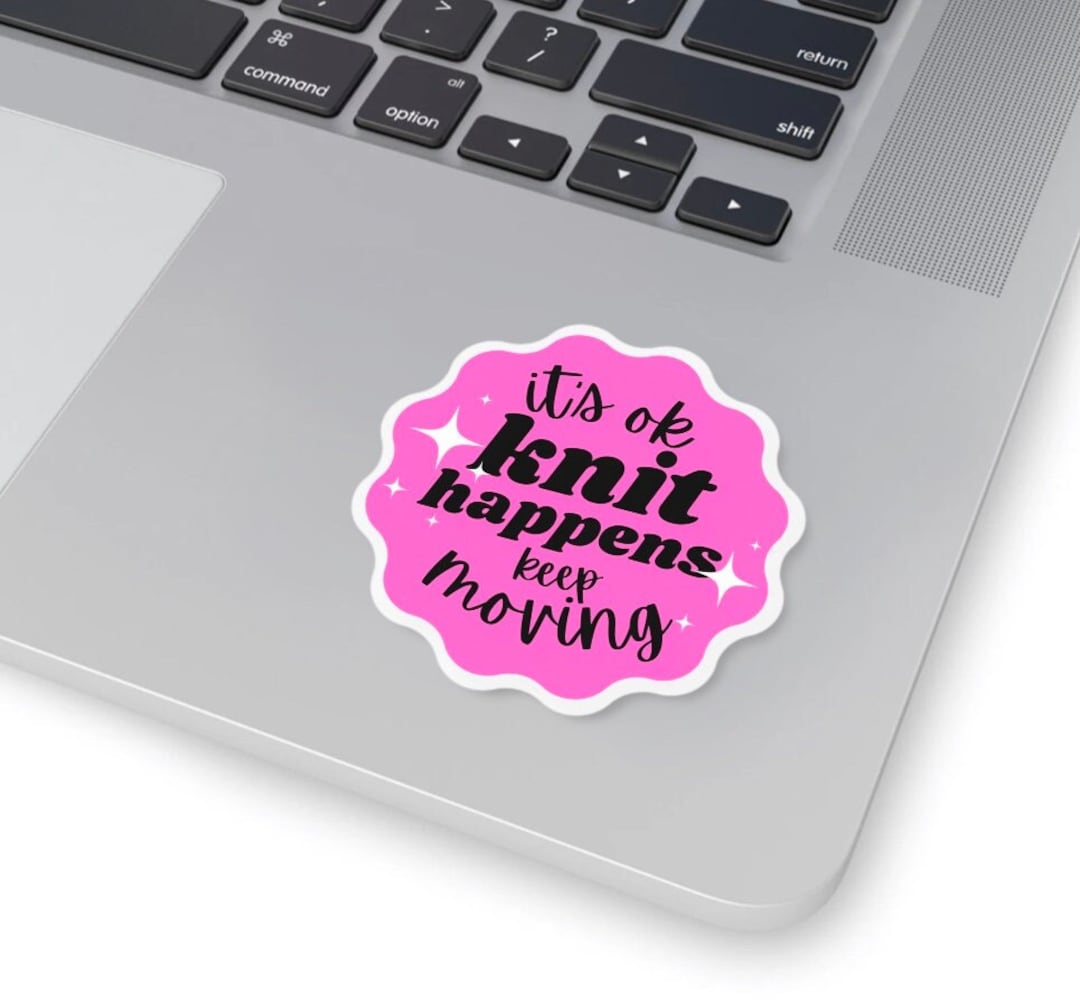 Knitting Sticker Knit Yarn Sticker for Knitter Gift Sticker Yarn Gift ...
