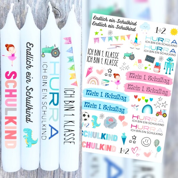 Kerze einschulung - Etsy.de