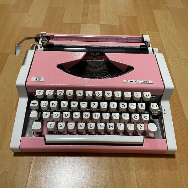 Pink Typewriter - Etsy