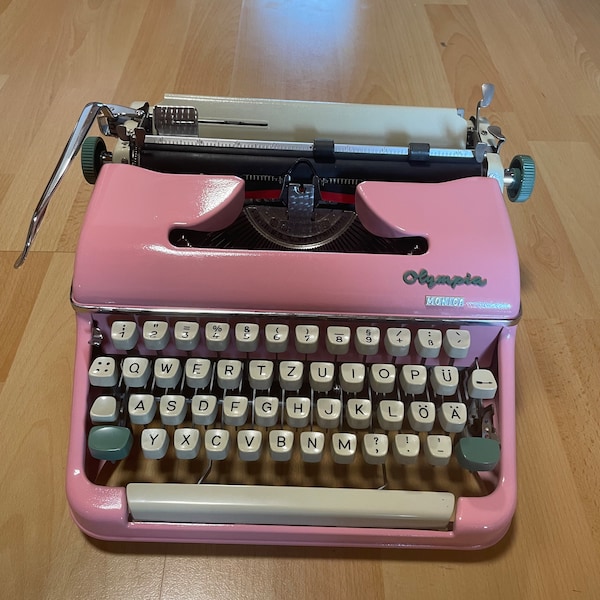 Pink Typewriter - Etsy