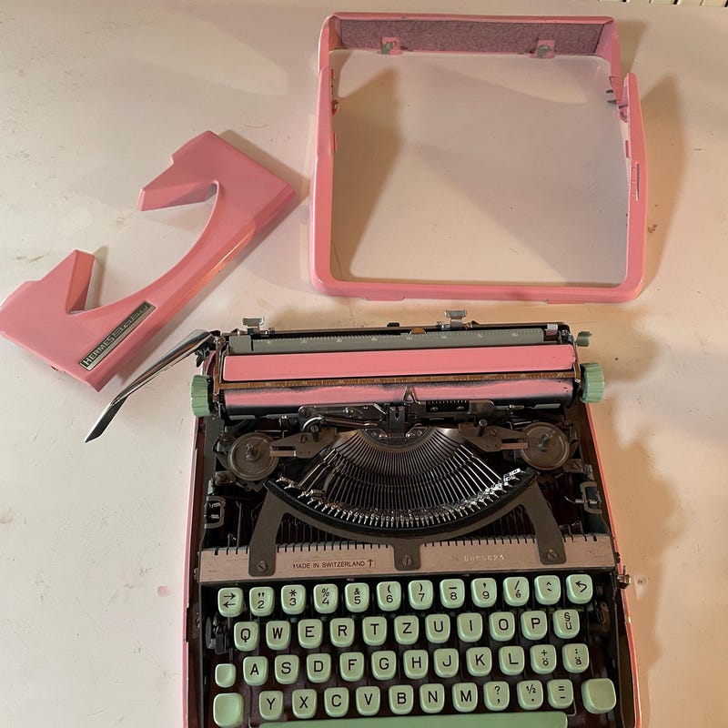 Pink Typewriter - Etsy