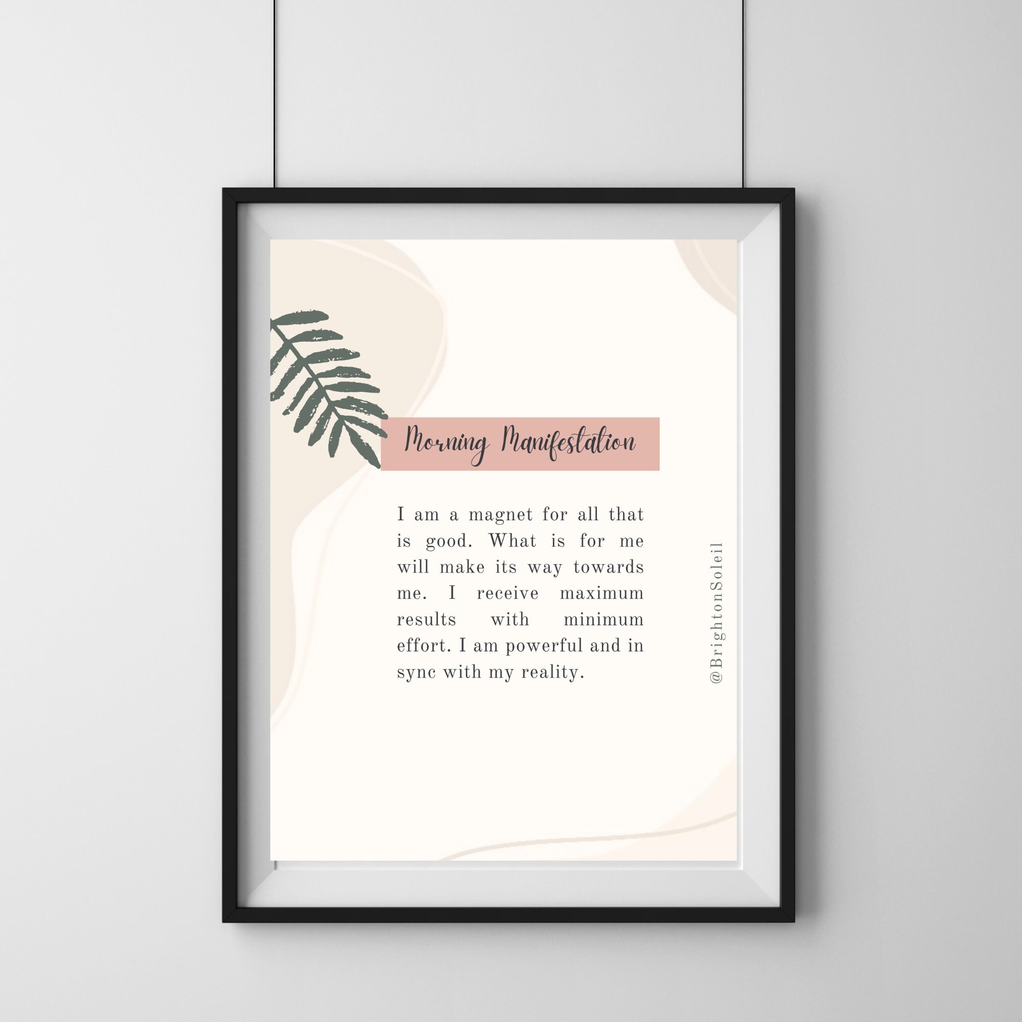 Morning Motivation Wall Art - Office Wall Art, Inspirational Wall Art ...