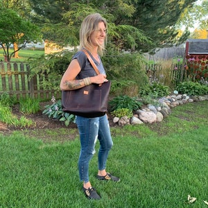 Lisakay Tote Bags Genuine Leather Size Medium and Large - Etsy
