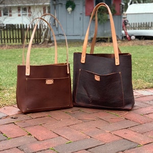 Lisakay Tote Bags Genuine Leather Size Medium and Large - Etsy