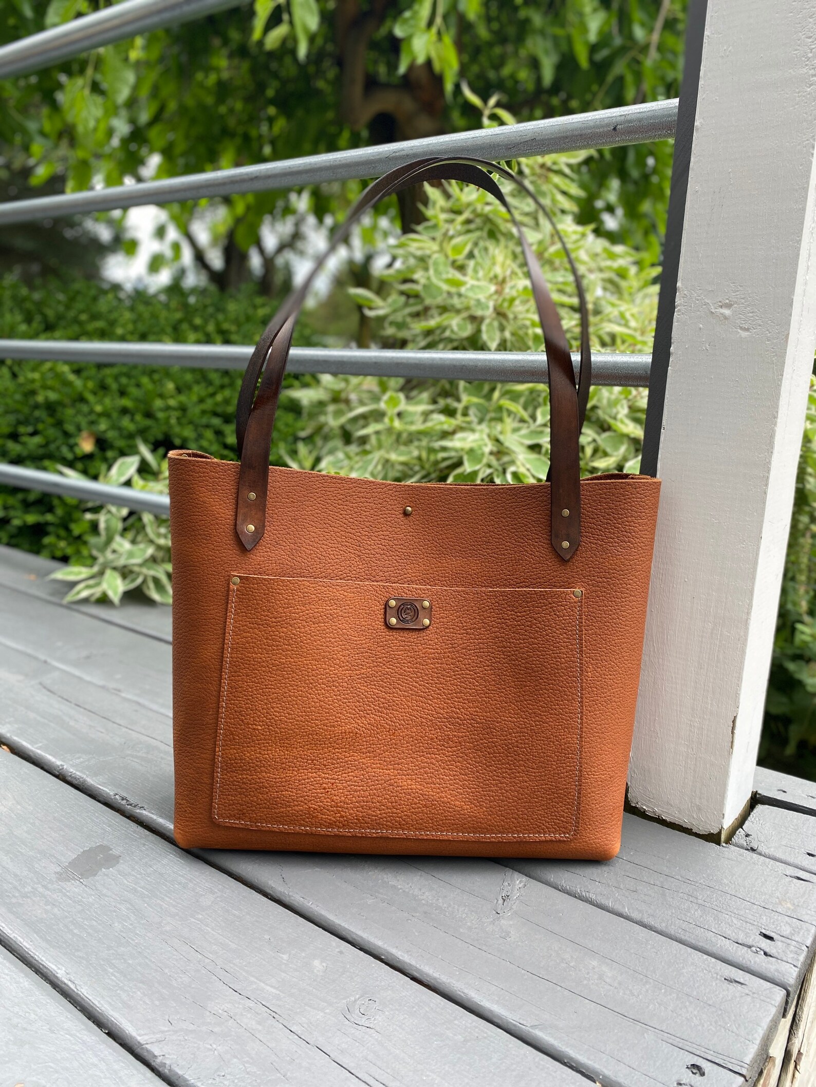 Lisakay Tote Bags Genuine Leather Size Medium and Large - Etsy