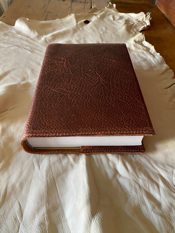 Bible Book Cover Genuine Cowhide Leather - Etsy