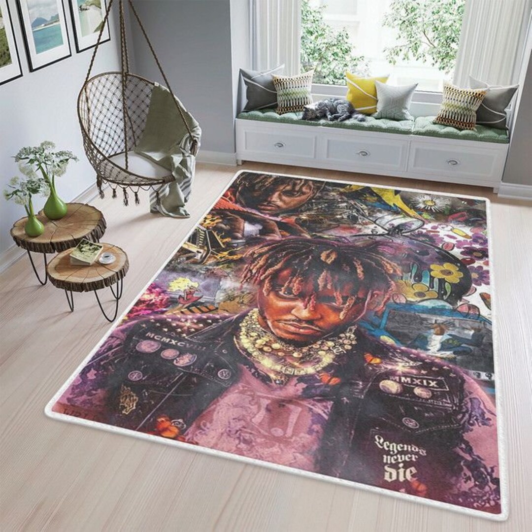 Juice Wrld Rapper 8 Fan Gift Juice Wrld Rapper 999 Rug Floor - Etsy