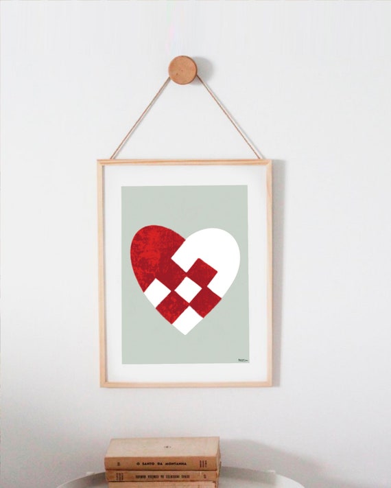 Printable Danish Heart - Etsy