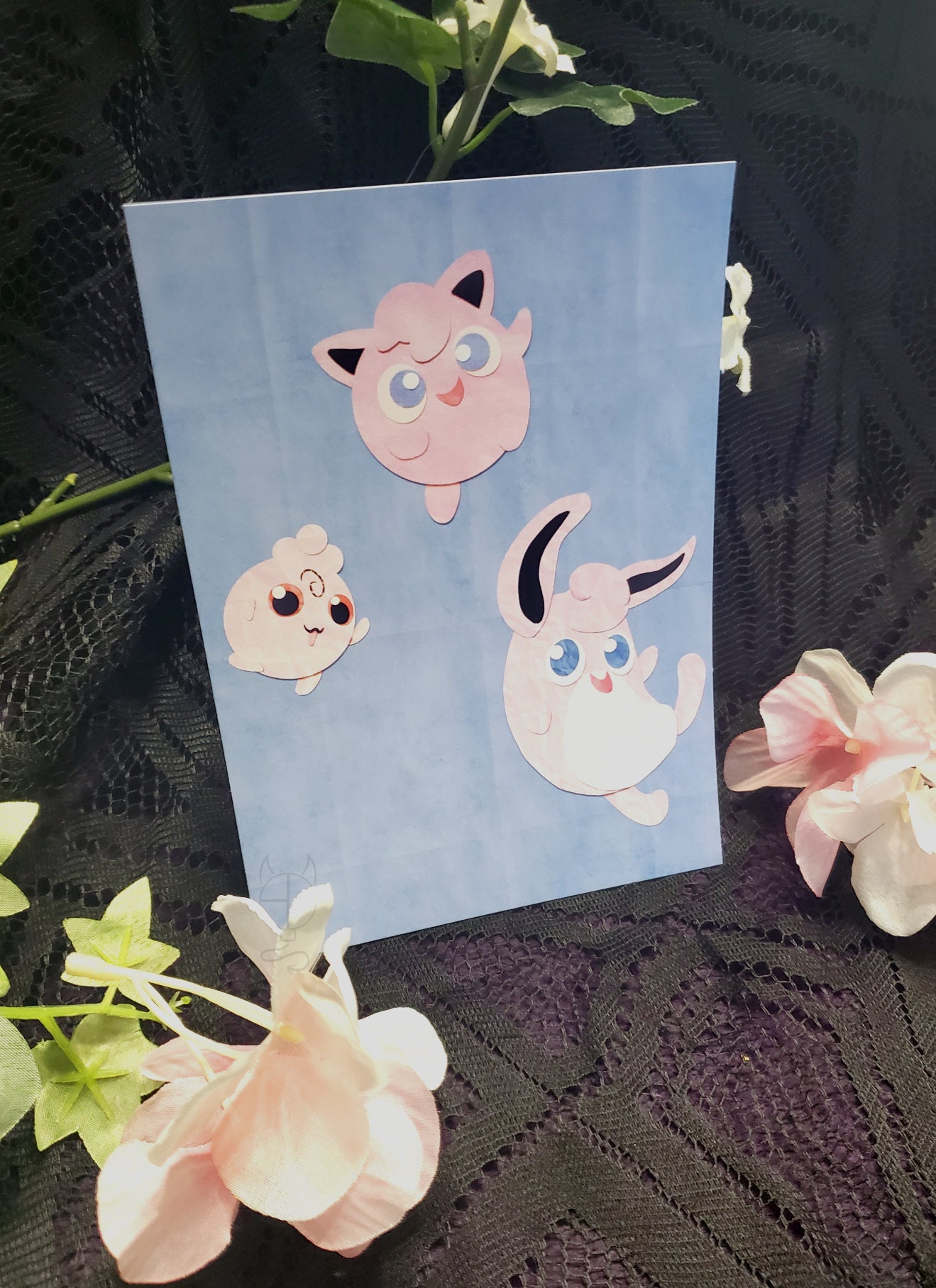 Jigglypuff Evolution Line Print - Etsy