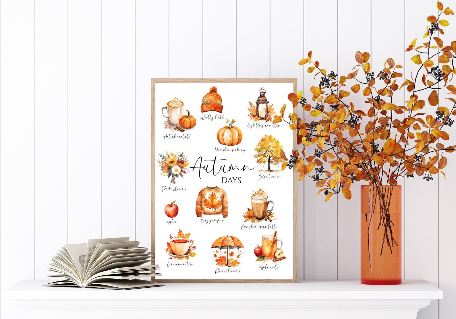 Autumn Print. Autumnal Decor Poster. Autumn Vibes. Seasonal Prints ...
