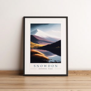 Mount Snowdon Poster - Stunning Wall Art Print for Home or Office Decor ...