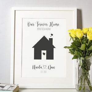 Personalised New Home Gift, Housewarming Gift, New Home Print. Our ...