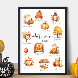 Autumn Print. Autumnal Decor Poster. Autumn Vibes. Seasonal Prints ...