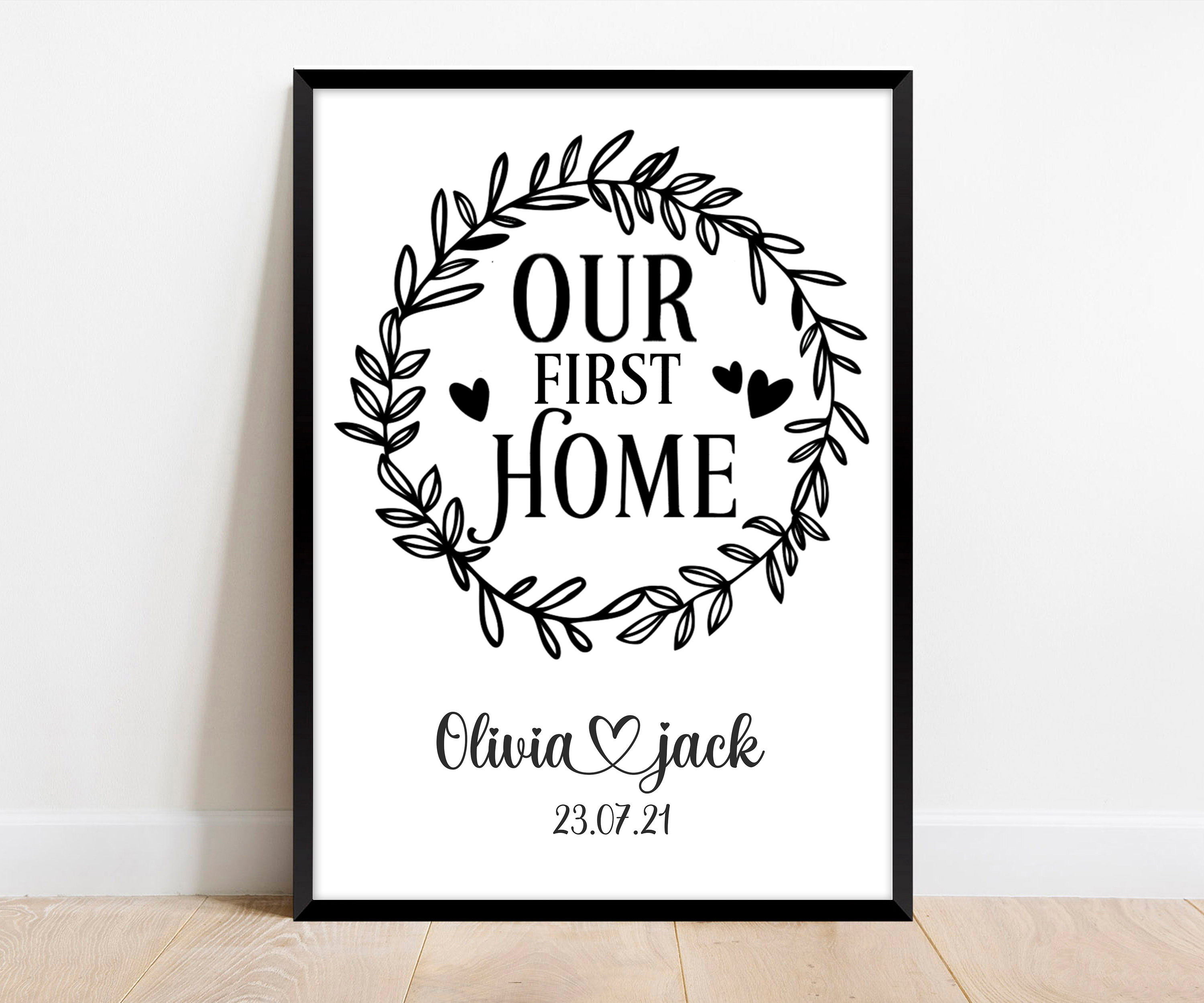 Personalised Our First Home Print New Home Gift Housewarming | Etsy