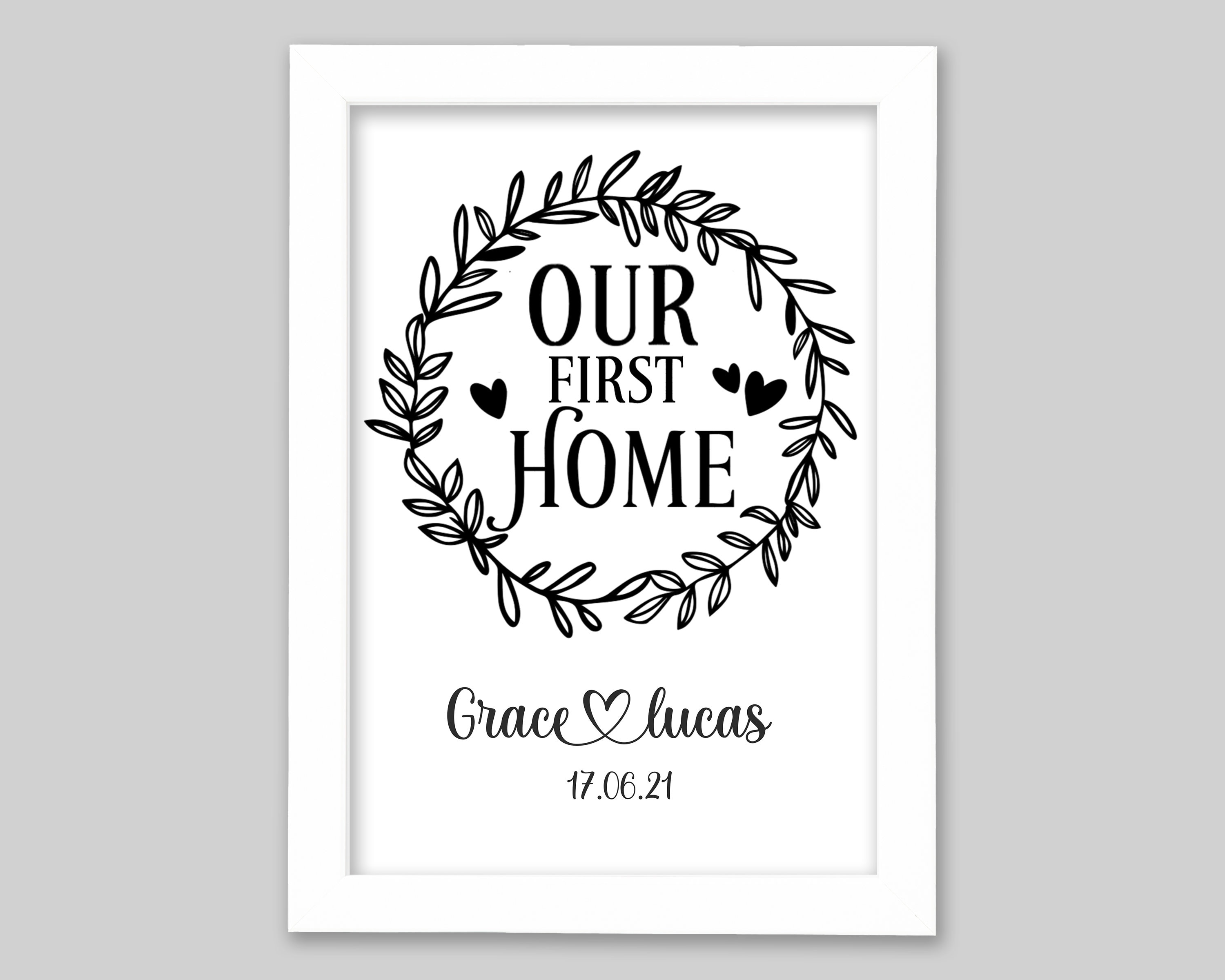 Personalised Our First Home Print New Home Gift Housewarming | Etsy
