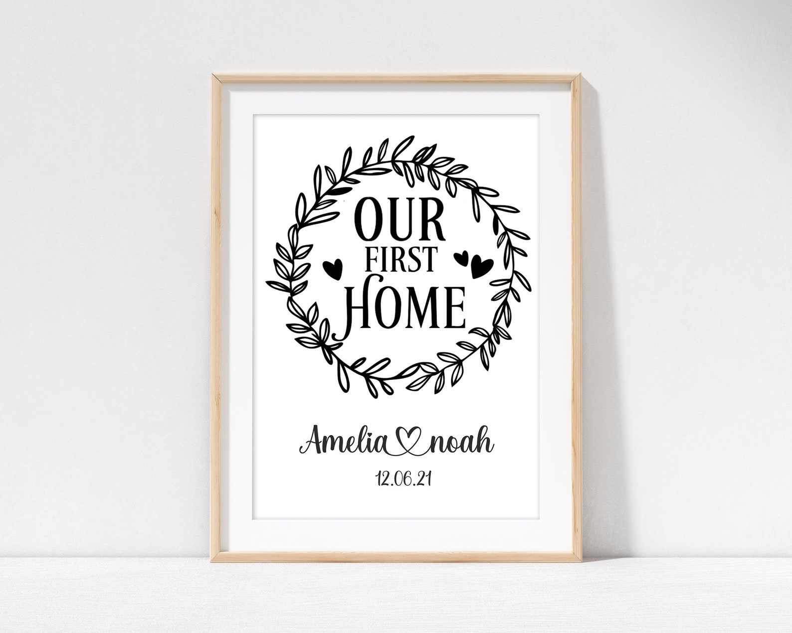 Personalised Our First Home Print New Home Gift Housewarming | Etsy
