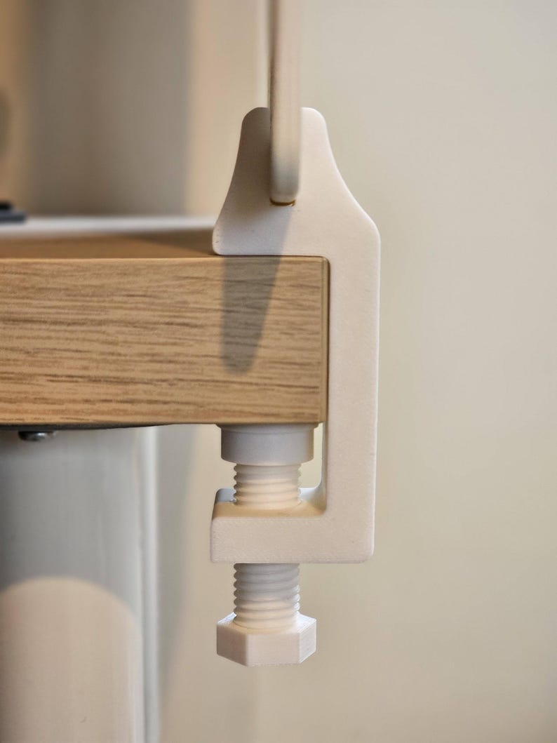 Pegboard Desk Clamps - Suitable for IKEA SKADIS Pegboards - No Drill ...