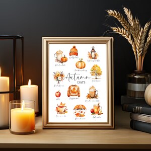Autumn Print. Autumnal Decor Poster. Autumn Vibes. Seasonal Prints ...