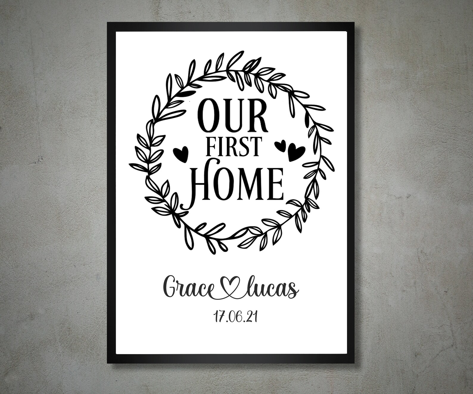 Personalised Our First Home Print New Home Gift Housewarming | Etsy
