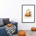 Pumpkin Spice Season Print. Autumn Kitchen Decor. Pumpkin Coffee Latte ...