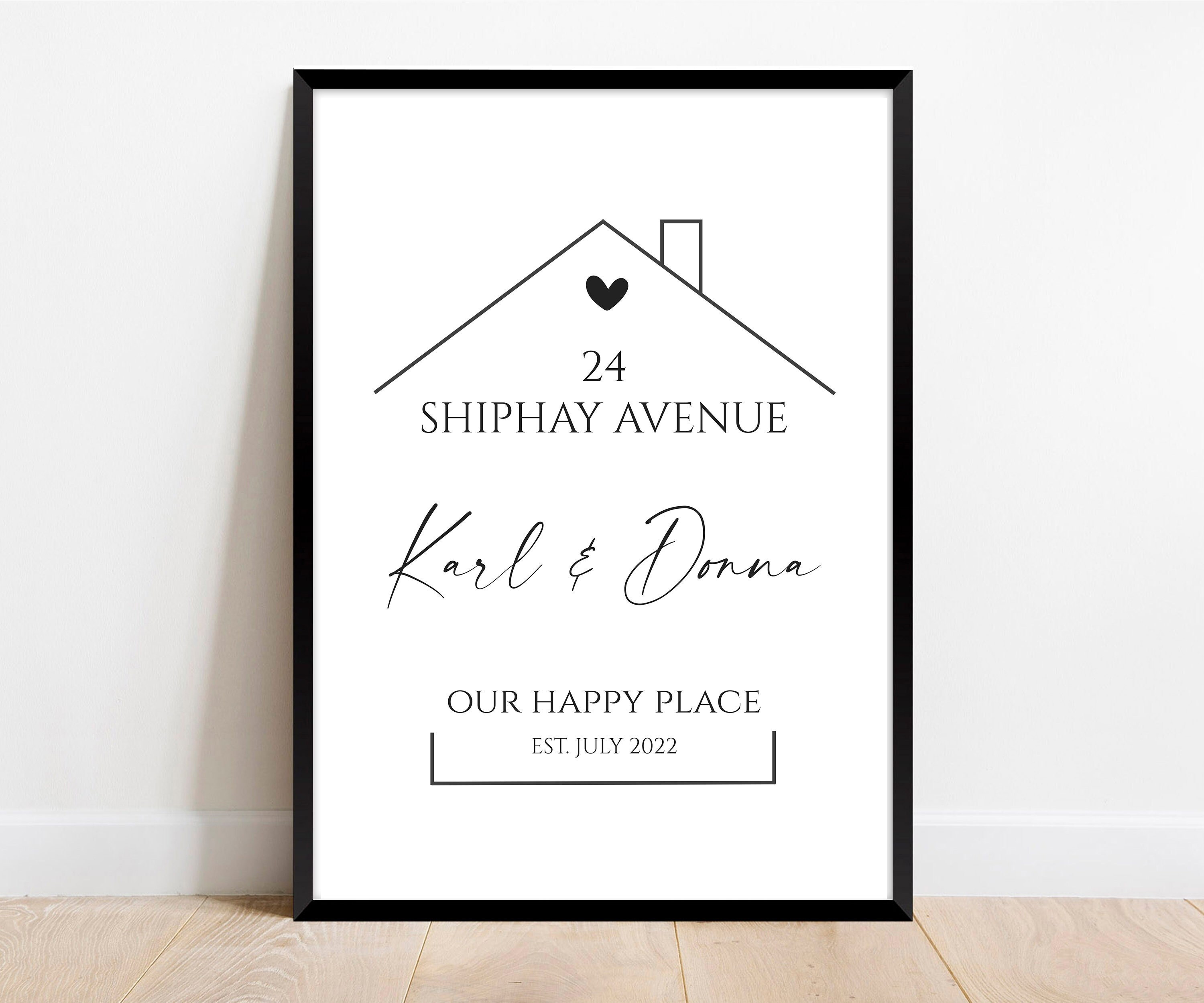 Personalised New Home Print Housewarming Gift Moving Home - Etsy UK