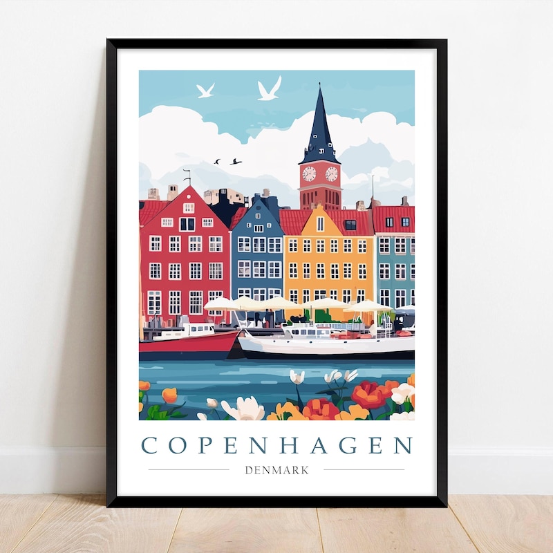 Copenhagen Poster - Etsy