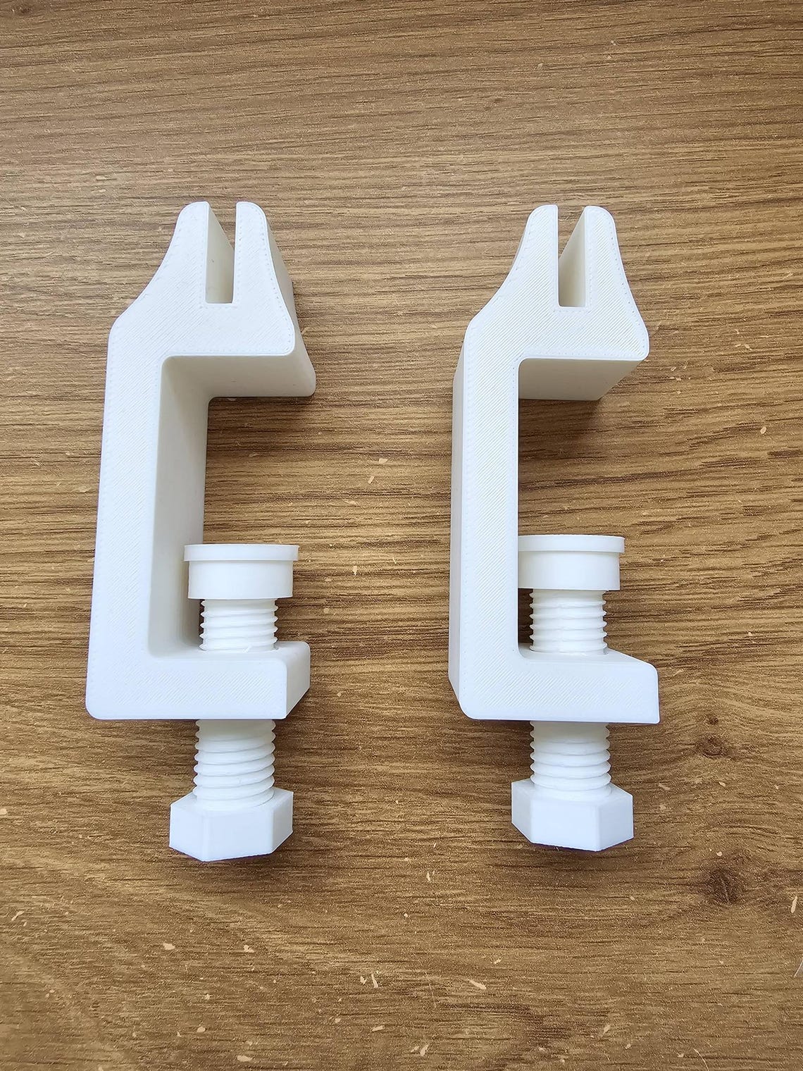 Pegboard Desk Clamps - Suitable for IKEA SKADIS Pegboards - No Drill ...