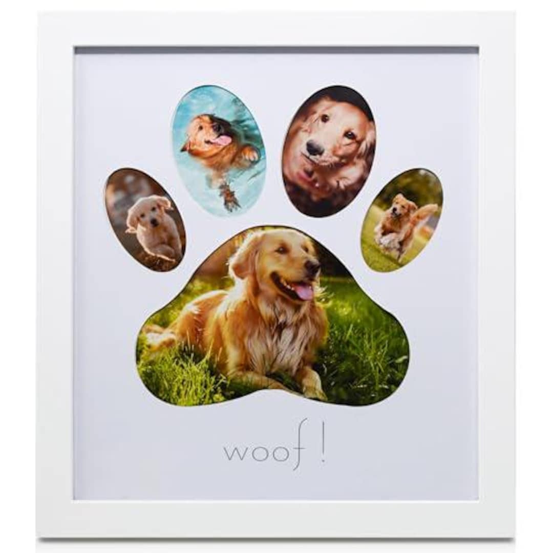 Paw Print Collage Frame | Paw Print Picture Frame | Dog Frame for ...