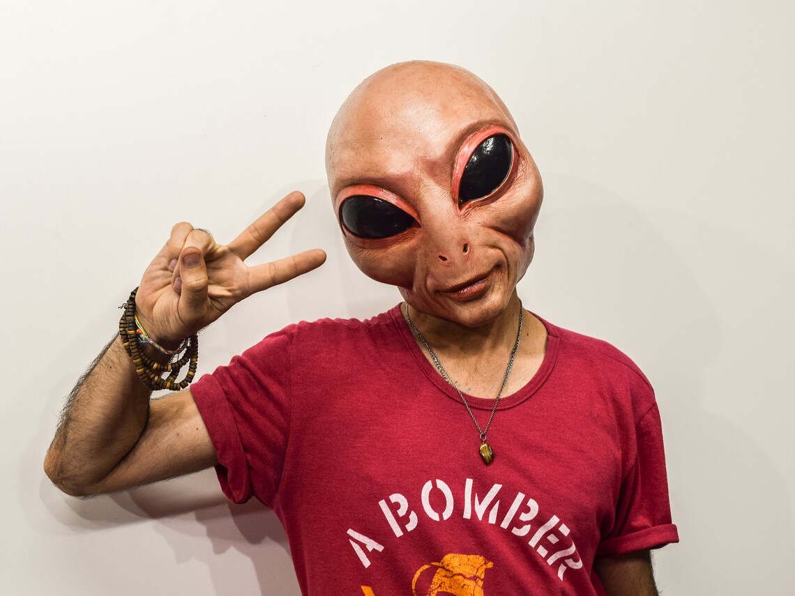 Alien Extraterrestrial Látex Mask | Etsy